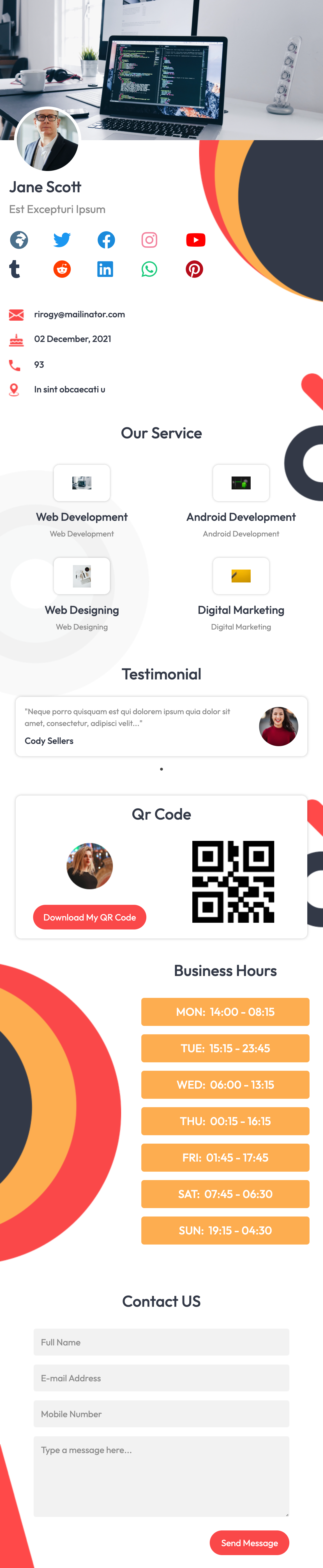 vCard Templates | OnceCard Technology